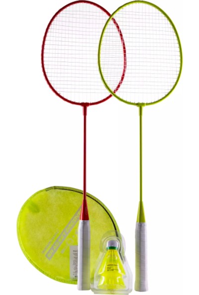 Discover Yetişkin Badminton Raket Seti - Dış Mekan - Yetişkin - Kırmızı / Sarı Discover Yetişkin Badminton Raket Seti - Dış Mekan - Yetişkin - Kırmızı / Sarı