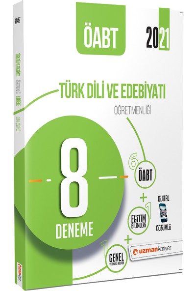 Uzman Kariyer 2021 ÖABT Türk Dili ve Edebiyatı Öğretmenliği 8 Deneme Dijital Çözümlü