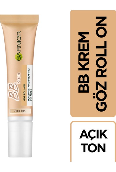 Garnier BB Krem Mucizevi Cilt Kusursuzlaştırıcı Göz Roll-On Açık Ton 7ML Garnier BB Krem Mucizevi Cilt Kusursuzlaştırıcı Göz Roll-On Açık Ton 7ML