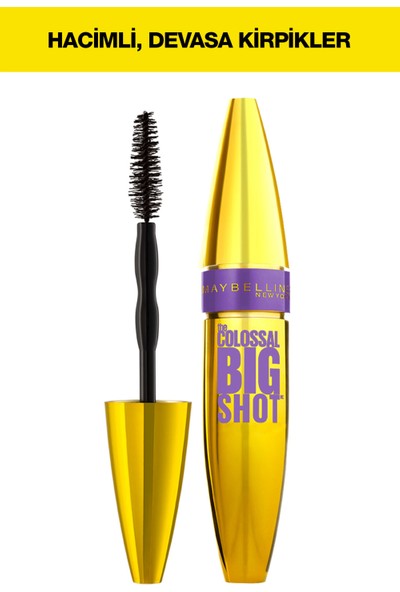 Maybelline New York The Colossal Big Shot Siyah Maskara Maybelline New York The Colossal Big Shot Siyah Maskara