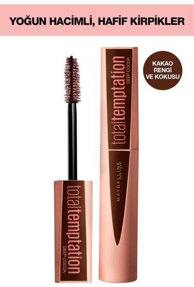 Maybelline New York Total Temptation Maskara 02 Deep Cocoa - Kahverengi Maybelline New York Total Temptation Maskara 02 Deep Cocoa - Kahverengi