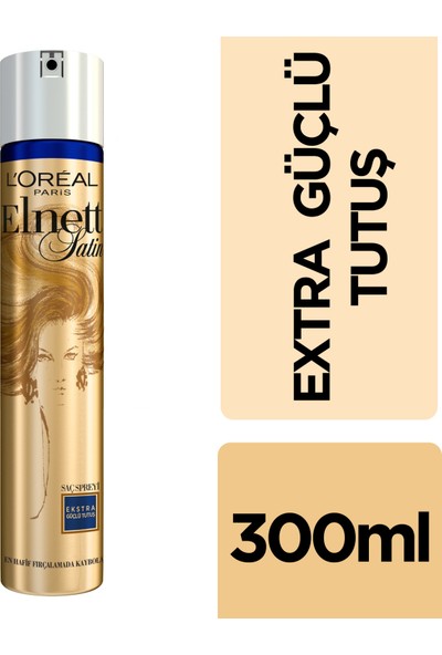 L'oréal Paris Elnett Ekstra Güçlü Tutuş Saç Spreyi L'oréal Paris Elnett Ekstra Güçlü Tutuş Saç Spreyi