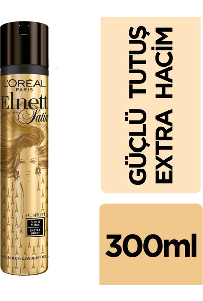 L'Oréal Paris Elnett Güçlü Tutuş ve Ekstra Hacim Saç Spreyi L'Oréal Paris Elnett Güçlü Tutuş ve Ekstra Hacim Saç Spreyi