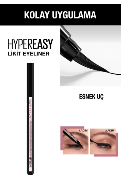 Maybelline New York Hyper Easy Eyeliner - Siyah