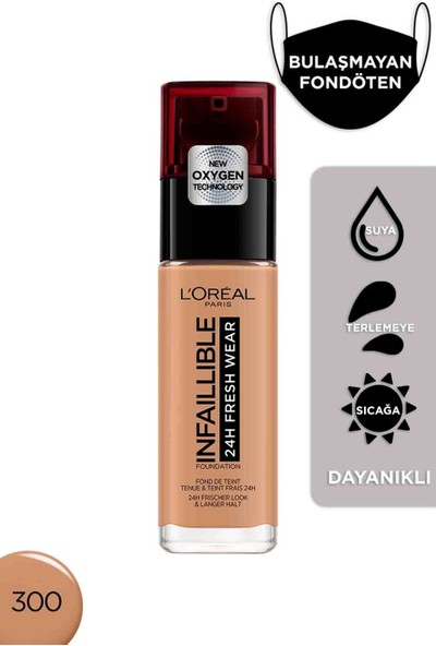L'Oréal Paris Infaillible 24H Fondöten 300 Amber
