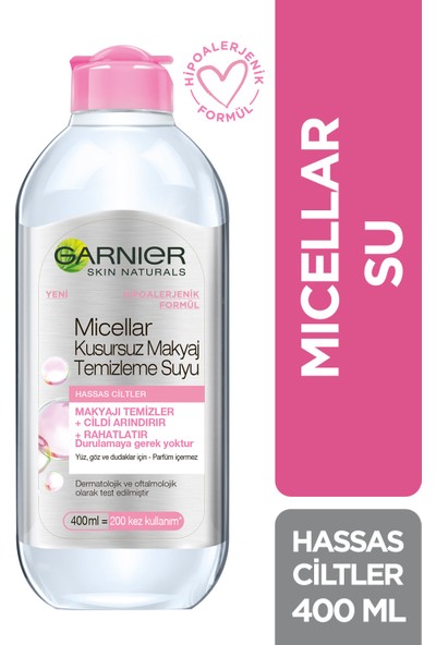 Garnier Micellar Kusursuz Makyaj Temizleme Suyu 400ML Garnier Micellar Kusursuz Makyaj Temizleme Suyu 400ML
