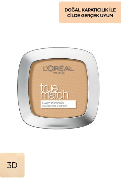 L'Oréal Paris True Match Pudra 3.D/3.W Golden Beige