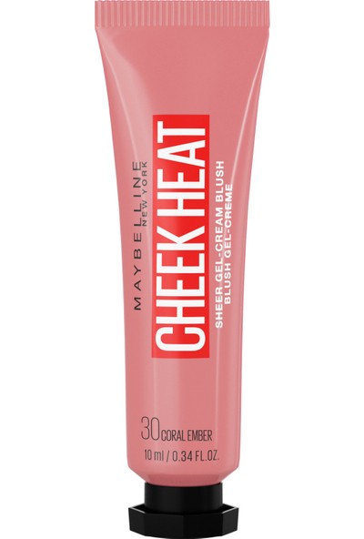 Maybelline New York Cheek Heat Likit Allık - 30 Coral Ember - Şeftali Maybelline New York Cheek Heat Likit Allık - 30 Coral Ember - Şeftali