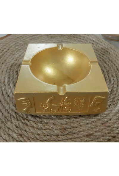 Dodemert Home Altın Beton El Yapımı Kül Tablası