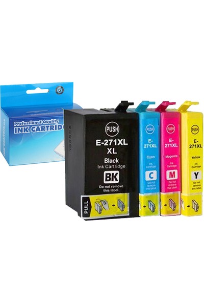İnkwell - 27XL 4 Renk Muadil Kartuş Seti C,m,y,k İnkwell - 27XL 4 Renk Muadil Kartuş Seti C,m,y,k