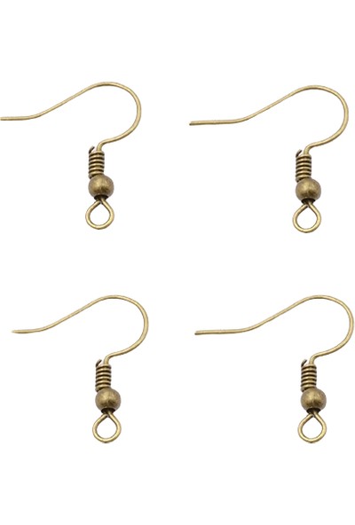 Subu Takı Antik Renk Küpe Kancası 20'li Subu Takı Antik Renk Küpe Kancası 20'li