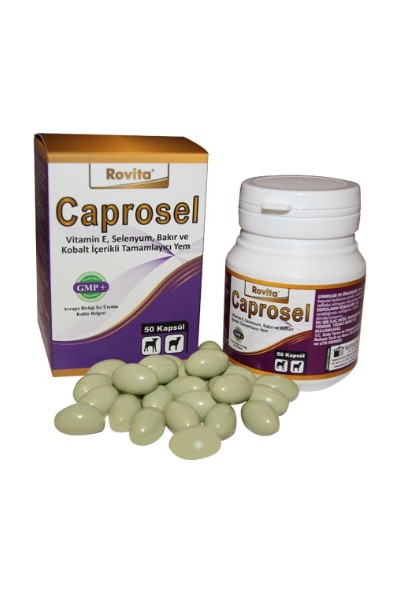 Royal İlaç Caprosel 50 Kapsül Yüksek Oranda Vitamin E, Selenyum, Kobalt