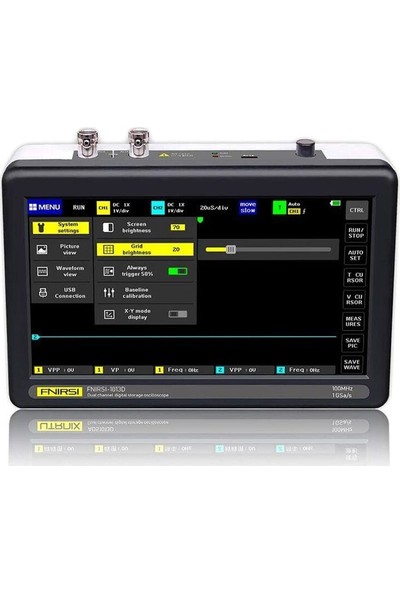 Alfa ADS1013D 100MHZ 2 Kanal 1gsa/s Dijital Dokunmatik Tablet Osiloskop Alfa ADS1013D 100MHZ 2 Kanal 1gsa/s Dijital Dokunmatik Tablet Osiloskop