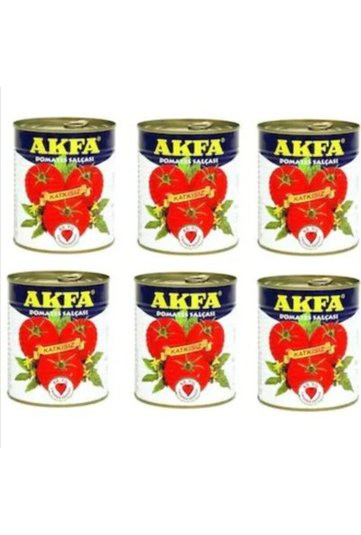 Akfa Domates Salçası 830 gr x 6 (Toplam 4980 gr )