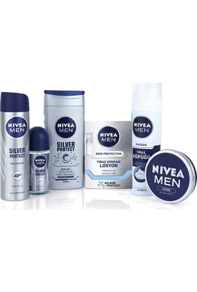 Nivea Silver Skin Protection Erkek Bakım Seti Nivea Silver Skin Protection Erkek Bakım Seti