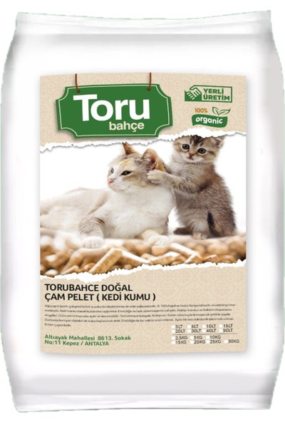 Torubahce Doğal Çam Pelet ( Kedi Kumu ) 10 kg