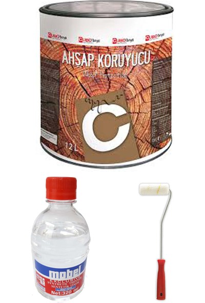 Cubo 0,75 Lt Ahşap Koruyucu Vernik Renkli Boya Paketi