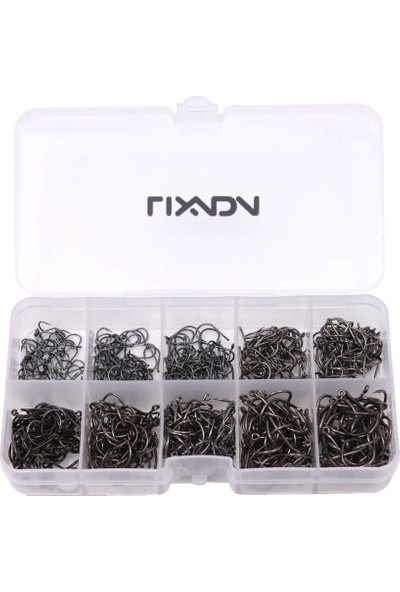 Lixada 500 Adet Karbon Çelik Balıkçılık Kanca 3 # -12 Lixada 500 Adet Karbon Çelik Balıkçılık Kanca 3 # -12
