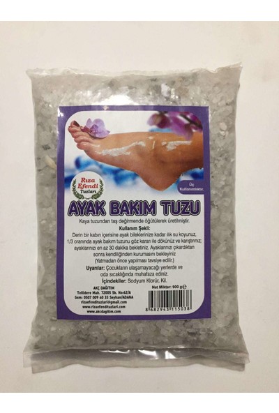 Rıza Efendi Tuzları - Ayak Bakım Tuzu - 900GR Rıza Efendi Tuzları - Ayak Bakım Tuzu - 900GR