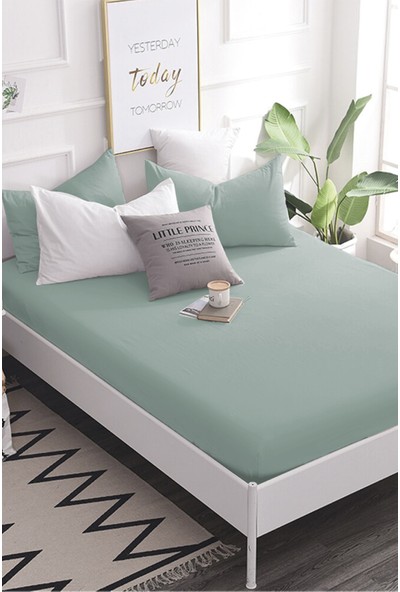 Roza Home Collection Turkuaz Battal Boy Pamuklu Lastikli Çarşaf 180X200 Roza Home Collection Turkuaz Battal Boy Pamuklu Lastikli Çarşaf 180X200