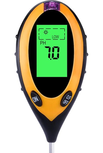 Alfa Dijital Toprak Nem Ölçer Ph Metre Sıcaklık Güneş Işığı Ölçer Higrometre Test Cihazı Alfa Dijital Toprak Nem Ölçer Ph Metre Sıcaklık Güneş Işığı Ölçer Higrometre Test Cihazı