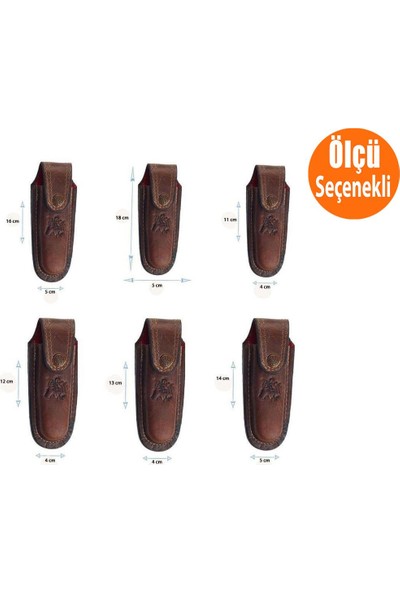 Gerçek Hakiki Deri Çakıısı Bıçak Kılıfı Kemere Takılabilen Kılıf 4X13