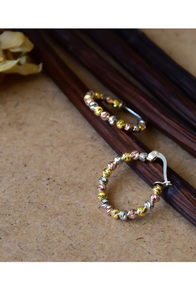 Papatya Silver 925 Ayar Gümüş Dorika Top Küpe