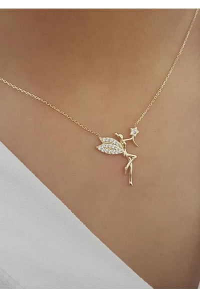 Papatya Silver 925 Ayar Zirkon Taşlı Gümüş Melek Kolye Papatya Silver 925 Ayar Zirkon Taşlı Gümüş Melek Kolye