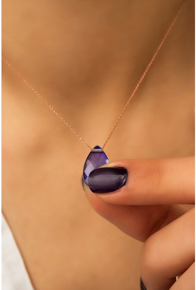 Papatya Silver Gümüş His Taşı Kolye 925 Ayar Gümüş Zincir Kolye En Ucuz Kolye