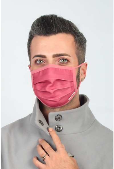 Whopro Yıkanabilir Düz Cerrahi Maske Pembe Large Whopro Yıkanabilir Düz Cerrahi Maske Pembe Large