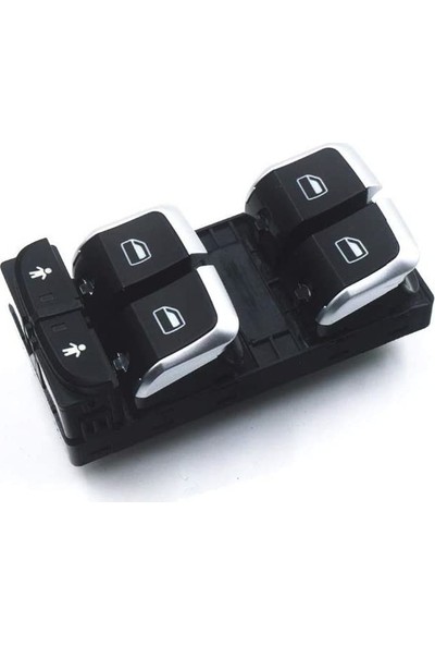 Audı A6 A7 Q3 Cam Acma Dugmesı On Sol Nikelajlı Kaplamalı 4G0959851