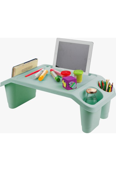 Happyspring Öğrenci Çocuk Ders Çalışma Masası Kahvaltı Laptop Sehpası Hobi Sehpası