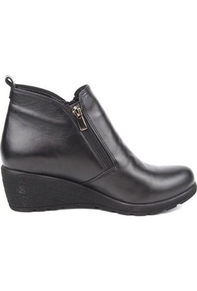 Marine Shoes Kadın Deri Fermuarlı Bot