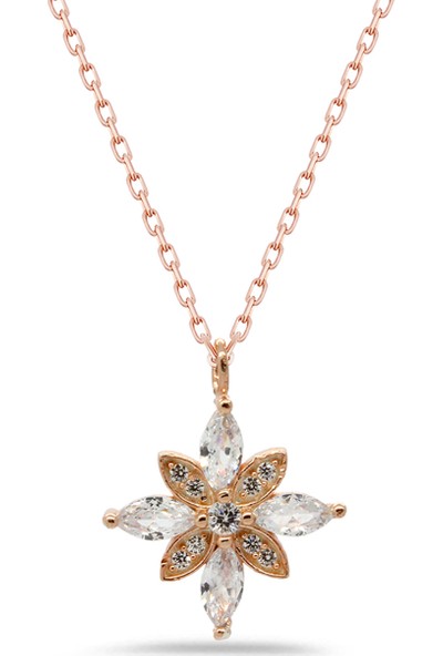 Else Silver Tasarım Umut Çiçeği Gümüş Kolye