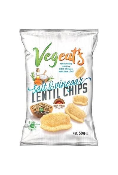 Vegeat's Vegeat S Tuzlu&sirkeli Mercimek Cipsi 50 gr Vegeat's Vegeat S Tuzlu&sirkeli Mercimek Cipsi 50 gr