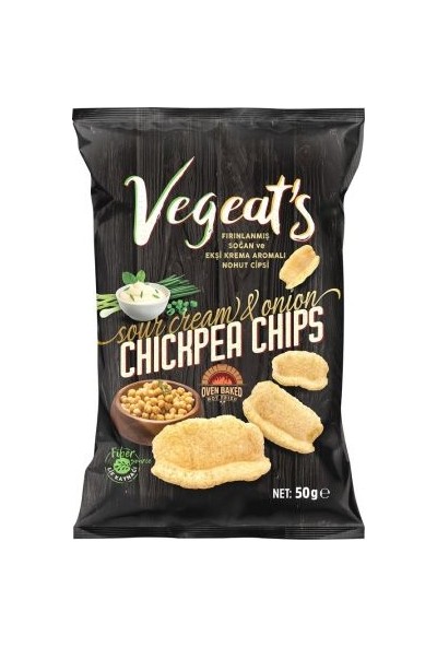 Vegeat's Vegeat S Ekşi Krema&soganlı Nohut Cipsi 50 gr Vegeat's Vegeat S Ekşi Krema&soganlı Nohut Cipsi 50 gr