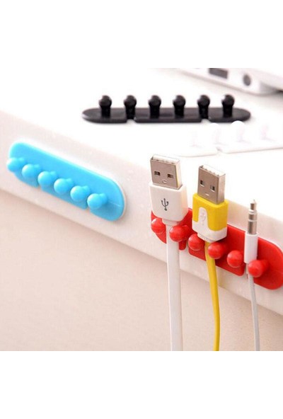 OPTANA Masa Kenarı Üstü Kablo Düzenleyici Tutucu 2' Li Kablo Sabitleyici