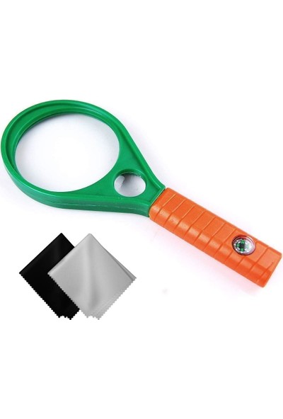 Mastercare Çap Pusulalı Büyüteç 9 cm + Microfiber Bez Siyah Mastercare Çap Pusulalı Büyüteç 9 cm + Microfiber Bez Siyah