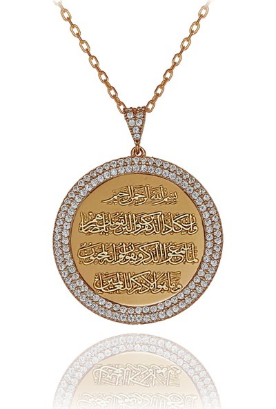 Takı Boom Beyaz Taşlı Nazar Duası Gümüş Kolye Takı Boom Beyaz Taşlı Nazar Duası Gümüş Kolye