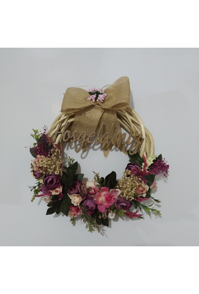 Momsandbabies Çiçekli Bambu Kapı Süsü