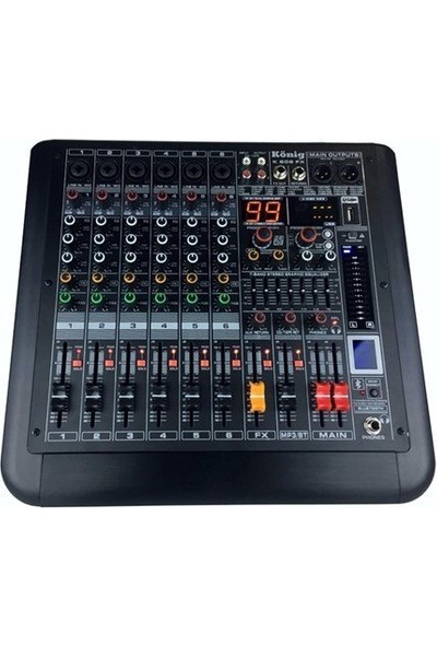 König K-606FX 6 Kanal Deck Mikser König K-606FX 6 Kanal Deck Mikser