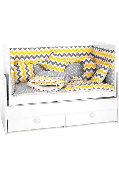 Sluupy Sarı Zigzag Yıldız Figürlü Bebek Uyku SETI 60X120(12'LI) Sluupy Sarı Zigzag Yıldız Figürlü Bebek Uyku SETI 60X120(12'LI)