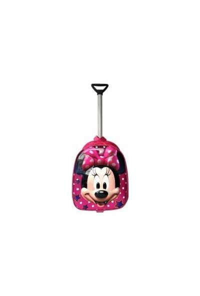 Vk&Vk Anaokulu Çekçekli Sırt Çantası Mini 3-6 Yaş 5d Minnie Mouse