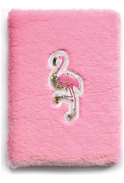 Kagito Flamingo Peluş Çizgili Defter A5