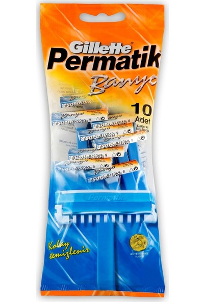 Gillette Permatik Banyo Kullan At Tıraş Bıçağı 10 Lu Gillette Permatik Banyo Kullan At Tıraş Bıçağı 10 Lu