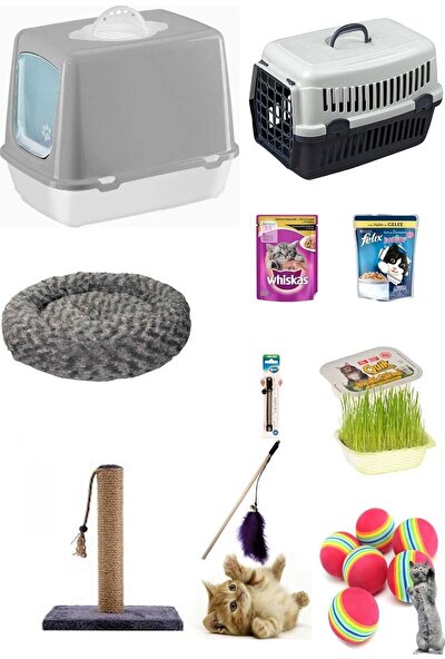Pet Style Kedi Tuvalet Seti ve Ihtiyaçları 10'lu Paket Pet Style Kedi Tuvalet Seti ve Ihtiyaçları 10'lu Paket
