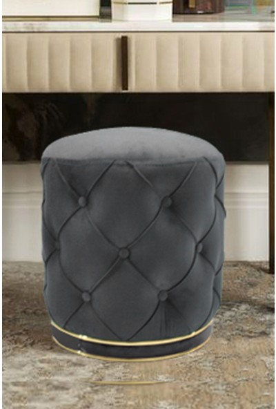 Zem Lunge Chester Grey - Gold Puf Zem Lunge Chester Grey - Gold Puf