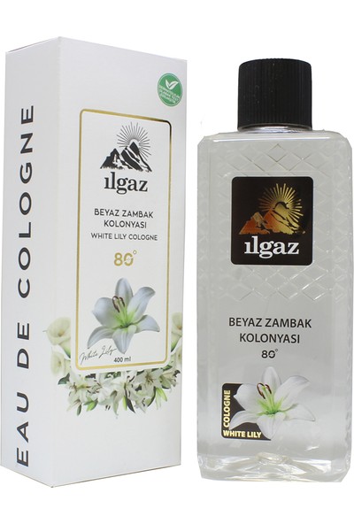 Ilgaz Elegance Series Beyaz Zambak Kolonyası 400 ml 80 Derece Eau De Cologne