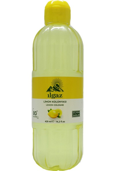 Ilgaz Limon Kolonyası 420 ml 80 Derece Limon Kolonya Eau De Cologne