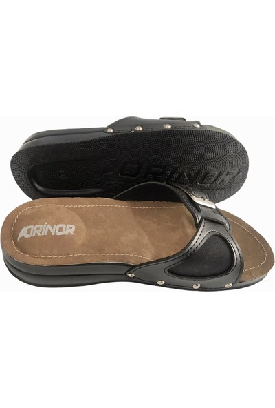 Orinor Siyah Topuk Dikeni Ve Kemik Çıkıntısı Bayan Terliği
